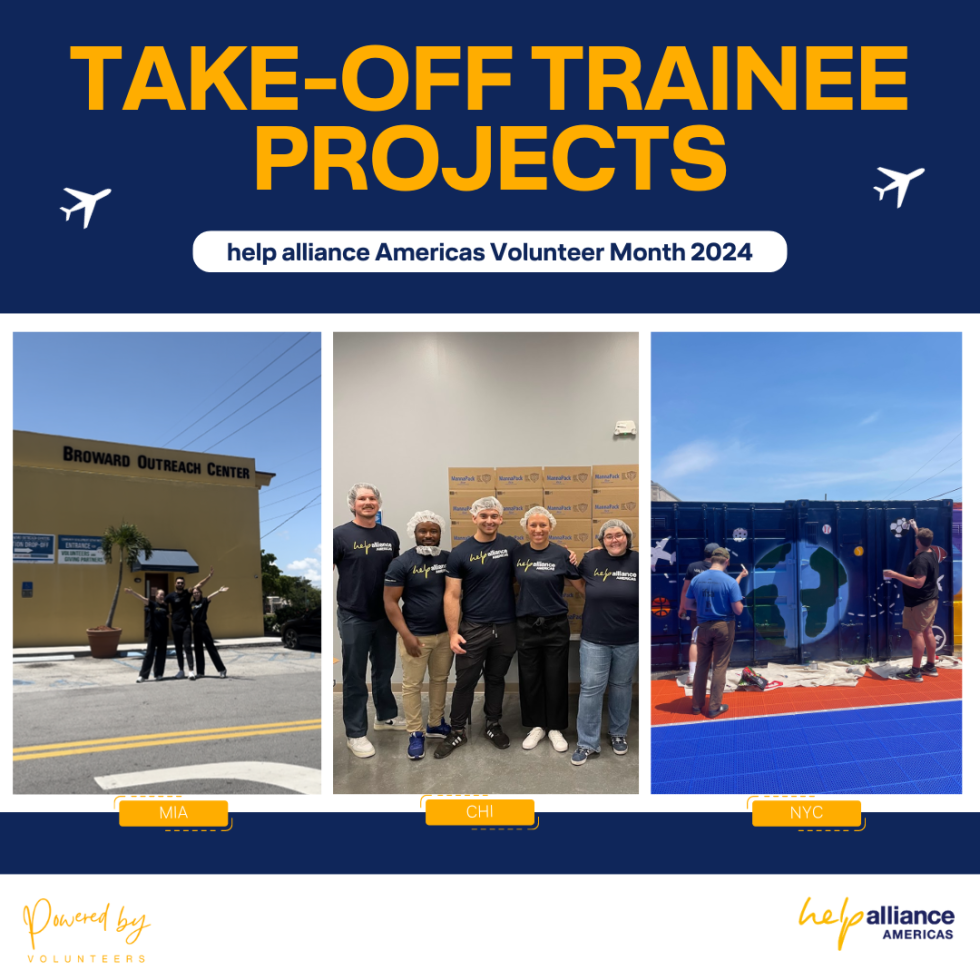TAKE-OFF Trainees engage in help alliance Americas Volunteer Month ...